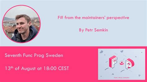 Magnus Sedlacek On Linkedin Funcprogsweden Functionalprogramming Fsharp