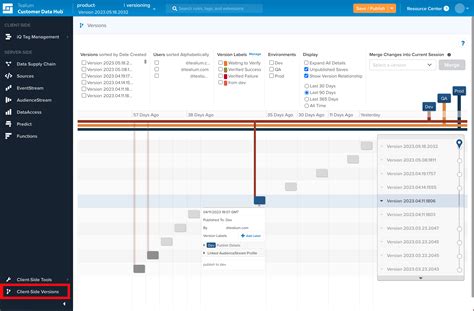 Version History Save And Publish Tealium Docs