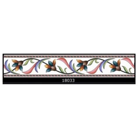 Glossy Rectangular Ceramic Border Wall Tiles 3x18inh At Rs 18 Piece In