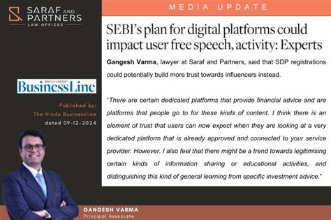 Saraf And Partners On Linkedin Sebi Sdp Specialiseddigitalplatform Dataprivacy Digitaldata…