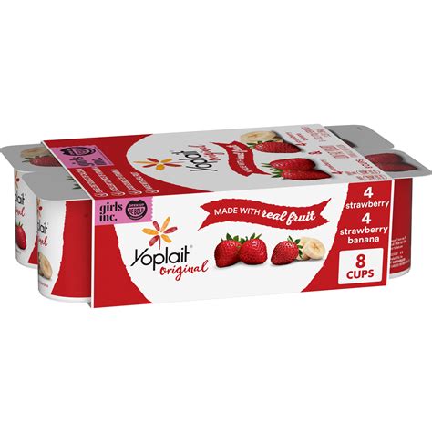 Yoplait Original Low Fat Yogurt Pack 8 Ct 6 Oz Fruit Yogurt Cups