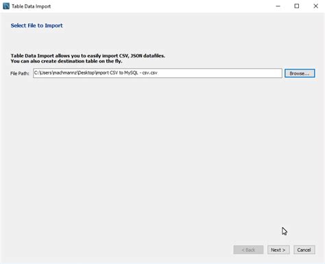 Mysql Workbench的csv文件导入与导出 Ganwong99 博客园