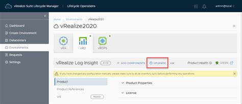 Upgrade To Vrealize Log Insight 811 With Vrealize Lifecycle Manager