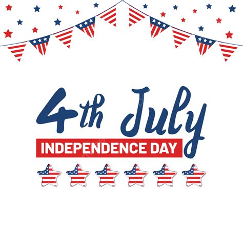 Independence Day Elements Vector PNG Images 4th July Independence Day