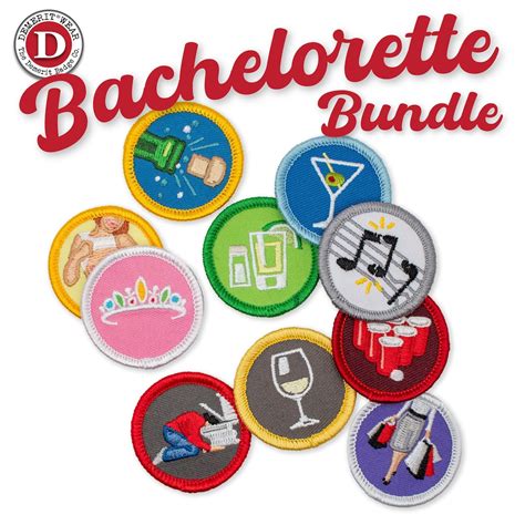 Demerit Badge Bachelorette Bundles Spoof Merit Badges For