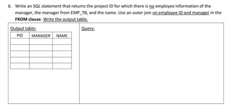Solved Assume That A Business Has Two Tables Emptb And