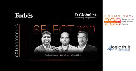 Logic Fruit Technologies Recognized As A Select 200 Company At Forbes India Dgems 2024