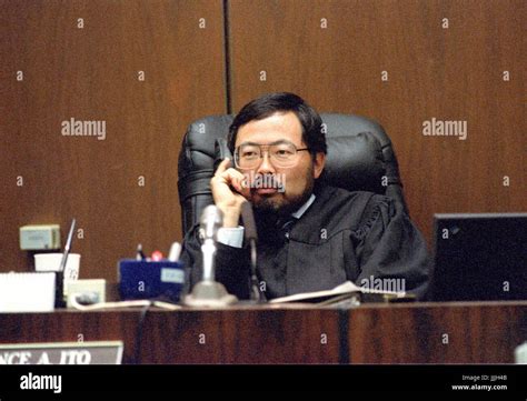 Superior Court Judge Lance Ito Presides During The Trial Of Former Nfl