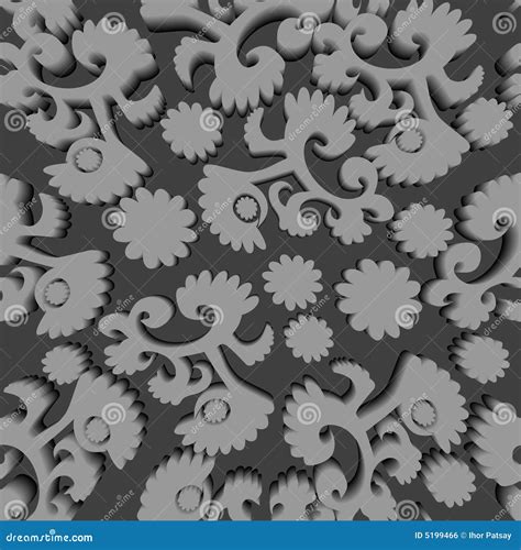 Seamless Greyscale Pattern Stock Vector Illustration Of Model 5199466