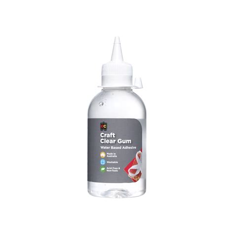 Educational Colours Gum250 Craft Clear Gum Glue 250ml Theodist Theodist