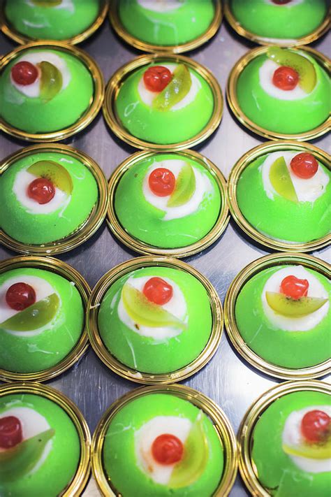 Cassata Siciliana Ricotta Cream Cakes With Candied Fruit Italy