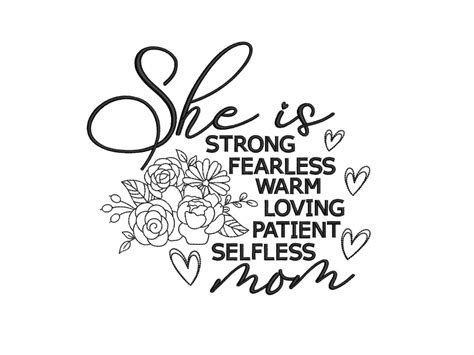 She Is Strong Mom · Creative Fabrica