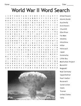Ww2 Word Search Tpt