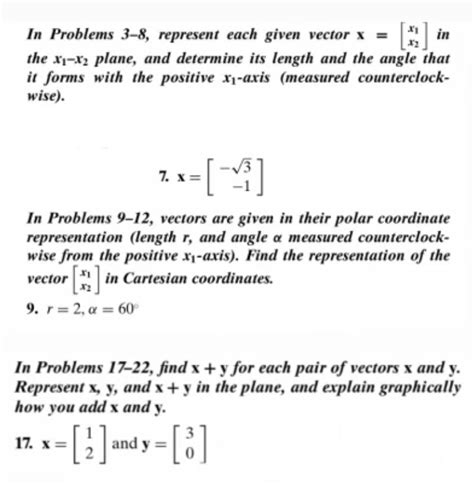 solved in problems 3 8 represent each given vector x the