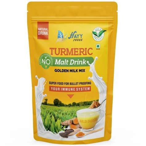 Hayyfoods Golden Milk Turmeric Milk Mix Immunity Booster Haldi