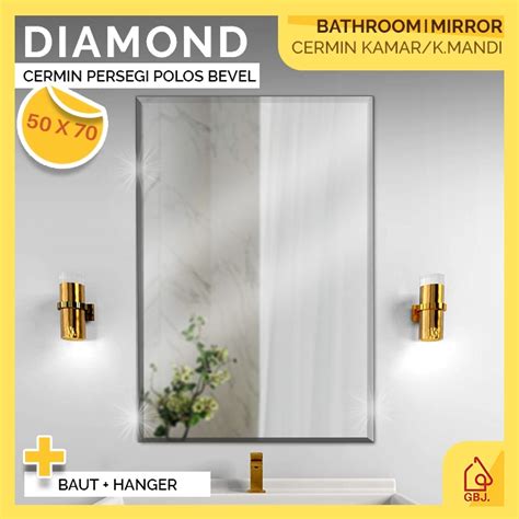 Jual Cermin Kotak Polos Kamar Mandi 50 X 70 Cermin Persegi Panjang