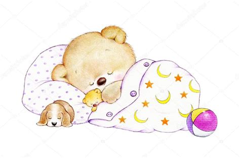Cute Cartoon Sleeping Teddy Bear Royalty Free Vector Image 46 Off