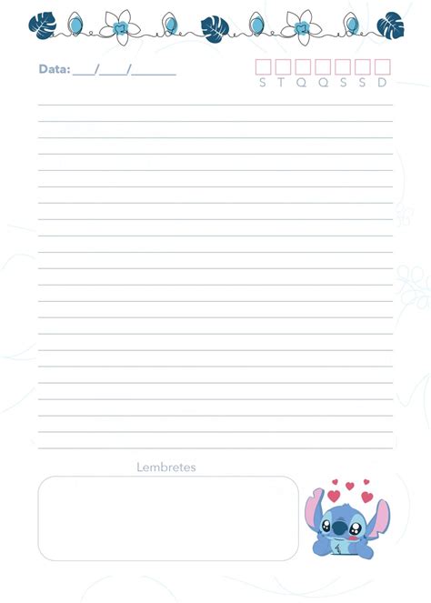 Planner 2023 Stitch Agenda Diaria Permanente Fazendo A Nossa Festa