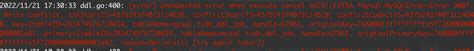Admin Cancel May Encounter Write Conflict Error Issue 39292