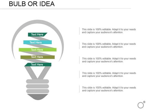 bulb or idea ppt powerpoint presentation show example file