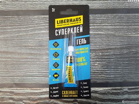Суперклей Liberhaus Гель для пористых поверхностей - «Суперклей ...
