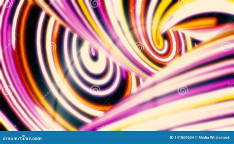 Abstract Neon Wavy Lines Moving Fast Motion Background Fast Flowing Of Narrow Curved