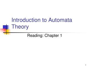 PPT Introduction To Automata Theory PowerPoint Presentation Free Download ID 616446