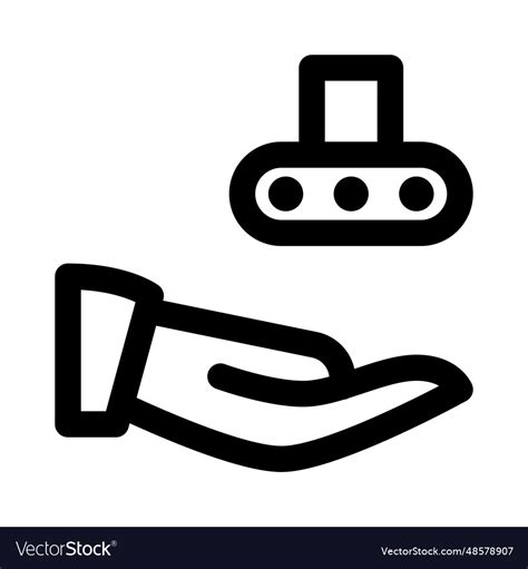 Handheld Conveyor Process For Moving Items Vector Image