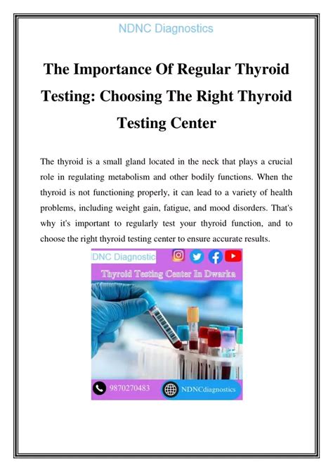 Ppt Thyroid Testing Center In Dwarka Call 9870270483 Powerpoint Presentation Id 12144321