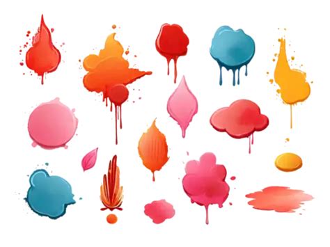 Default Design Elements Gouache Spot Vector Illustration Watercolor Color Spot Light Spot PNG