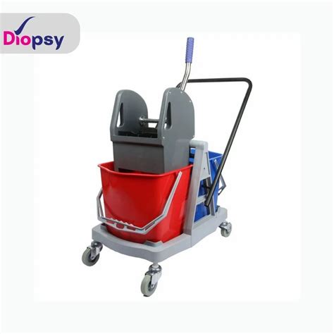 Plastic Double Bucket Mop Wringer Trolley At ₹ 2200 Piece In Lucknow