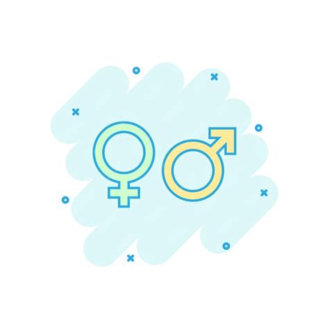 Premium Vector Vector Cartoon Gender Icon In Comic Style Men And