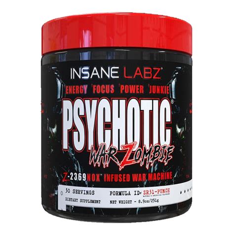 Buy Insane Labz Psychotic War Zombie 30 Servings Zr31 Punch In Dubai