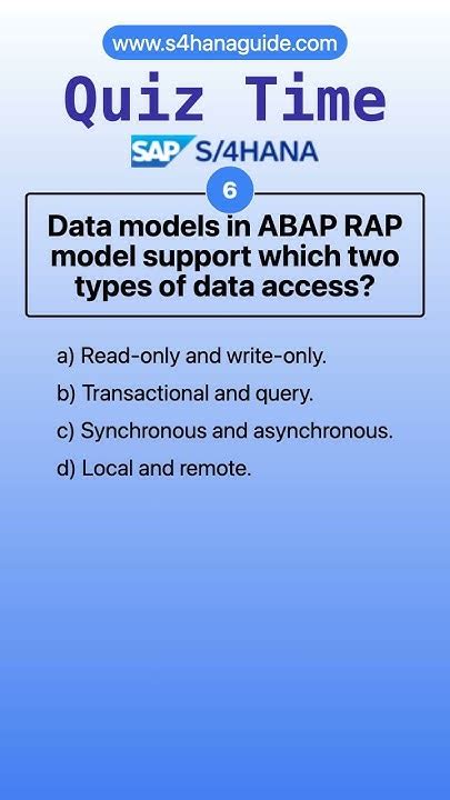 Abap Rap Interview Question9 Sapabap S4hana Interviewquestions Quiz Youtube