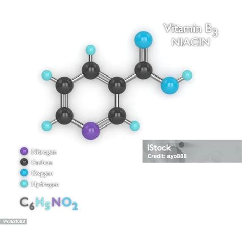 3d 維生素 B3 的分子模型和公式的繪製 照片檔及更多 健保和醫療 照片 健保和醫療 健康飲食 分子 Istock
