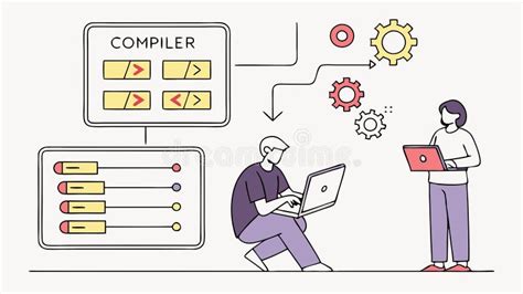 Programmer At Work Coding And Software Development Vector Design