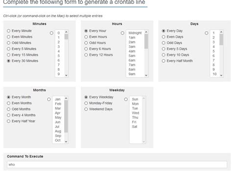 simplify cron scheduling in linux using this online tool i have a pc