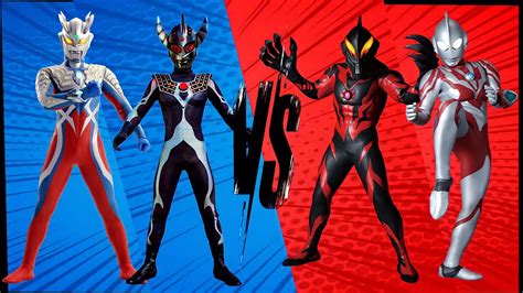 CHAOSROID T VS ULTRAMAN ZERO VS ULTRAMAN BELIAL VS ULTRAMAN RIBUT