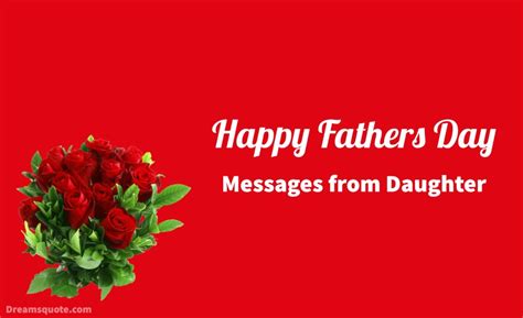 Fathers Day Messages From Daughter Wishes And Quotes Dreams Quote