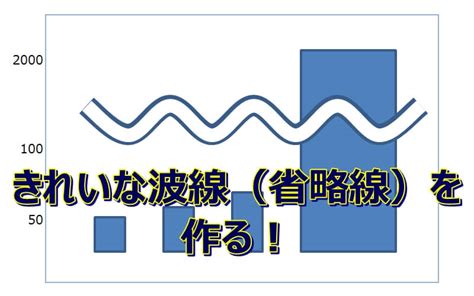 【エクセル】波線（省略線）を作る エクセルtips