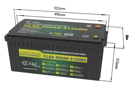 8d Size 12v 400ah Lifepo4 Battery Mfg Prismatic Cell Lithium Ferro