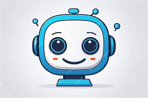 Premium Photo Robot Icon Chatbot Icon Cute Smiling Bot