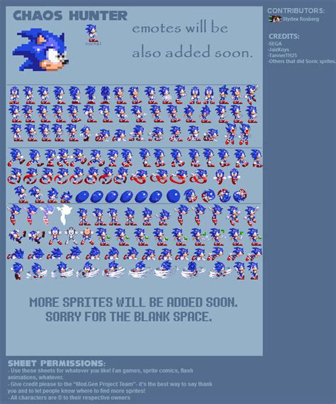 Chaos Hunter Sprite Sheet By Stydex786 On Deviantart