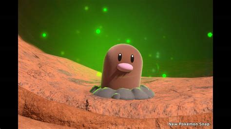 Download Diglett Glowing Green Background Wallpaper