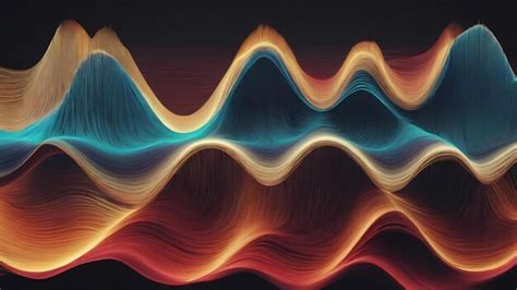 3dレンダリング波形 オフホワイト 抽象的な線の質感 質感の背景 Premium Ai生成画像