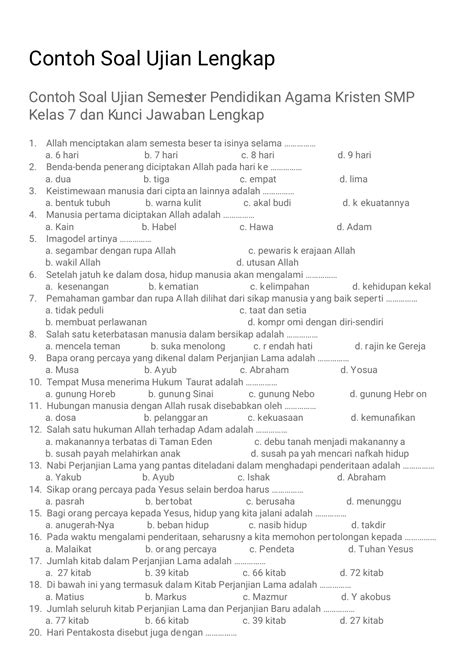 Contoh Soal Uas Bahasa Inggris Sd Kelas 4 Semester 1 Attackplm
