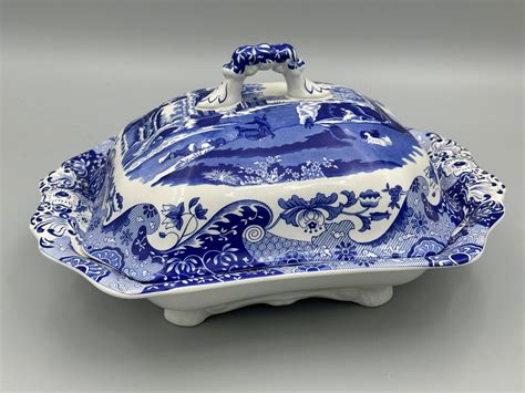 Spode Blue Italian Lidded Vegetable Tureen Replace Your Plates