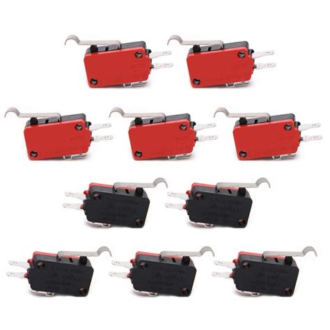 Ruofeng Micro Limit Switch Momentary Bent Arm Spdt Snap Action Cherry Switch Lot For Golf Cart
