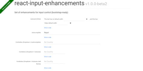 React Form Component Libraries Collection OnAirCode