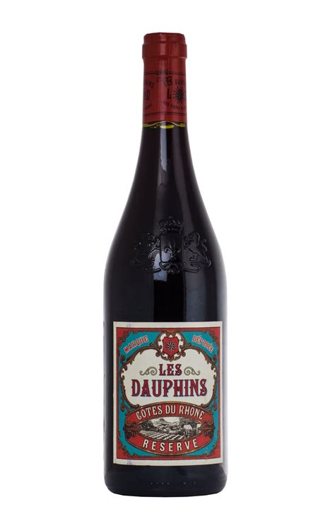 Les Dauphins Cotes du Rhone Reserve - купить вино Ле Дофен Кот дю Рон ...
